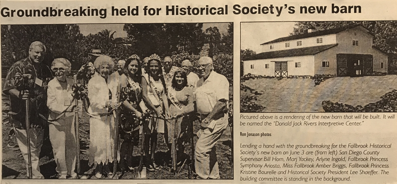 article_FHS_Barn – Fallbrook Historical Society
