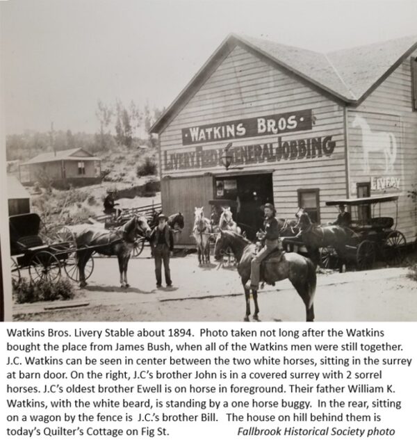 Watkins Livery Stable – Fallbrook Historical Society